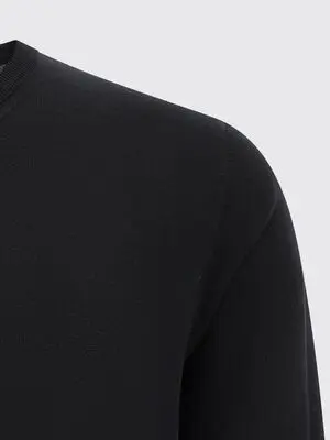 ROBERTO COLLINA Cotton Knit Crewneck Sweater - Black