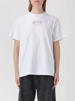 GANNI T-shirt Colour - White