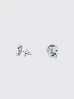 Tory Burch Icon Earrings In Brass With Set Rhinestones