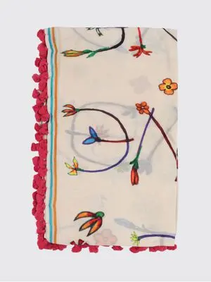 Faliero Sarti Floral Print Cotton And Silk Scarf - Multicolor