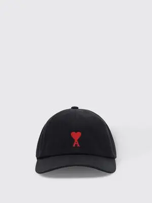 AMI Paris Embroidered Heart Baseball Cap - Black