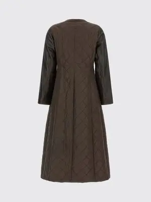 Max Mara Quilted Jacket With Leather Sleeves