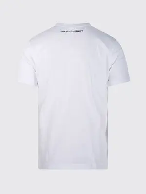 Comme Des Garçons Cotton T-shirt With Slogan Print