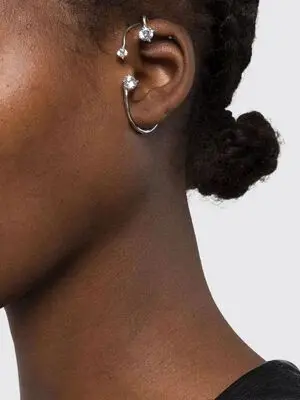 PANCONESI Three Point Ear Cuff With Set Rhinestones