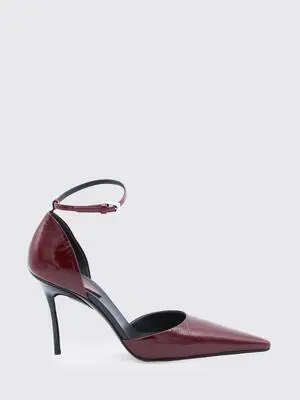 Alaïa D'orsay Pump In Ruched Leather - Wine