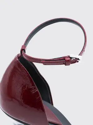 Alaïa D'orsay Pump In Ruched Leather - Wine