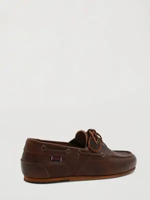 SEBAGO Owen Natural Grain Leather Boat Loafers