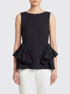Dries Van Noten Ruffled T-shirt - Black