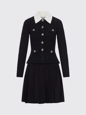 SELF-PORTRAIT Embellished Collared Dress