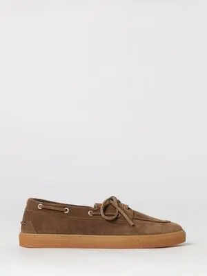 SUMMERY COPENHAGEN Paia Suede Boat Loafers - Brown