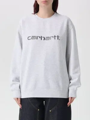 Carhartt Work In Progress Crewneck Sweatshirt With Logo - Grey