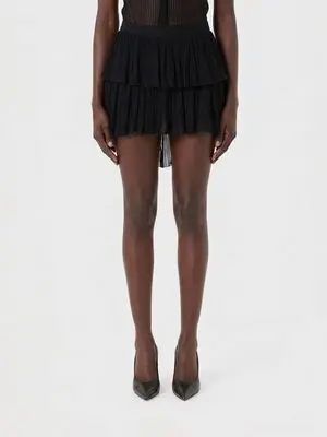 Blumarine Pleated High-waisted Mini Skirt - Black