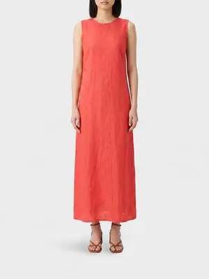 Aspesi Linen Long Dress - Orange