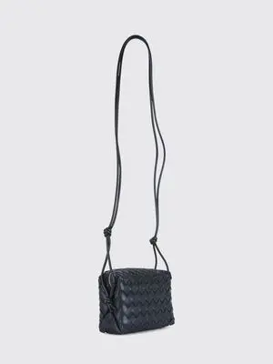 Bottega Veneta Loop Intrecciato Leather Camera Bag - Black