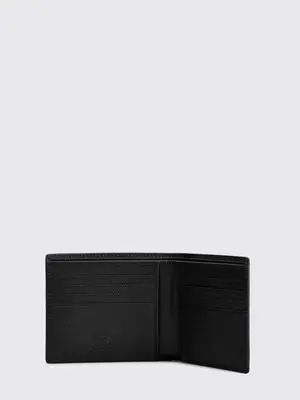 TOD'S T Timeless Grained Leather Wallet - Black