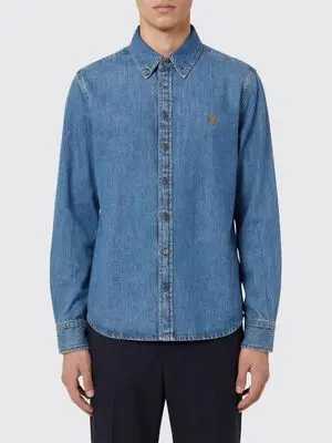 AMI Paris Cotton Denim Shirt - Blue
