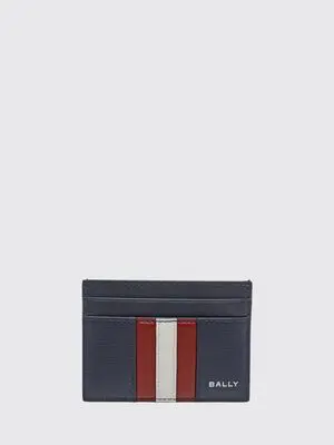 Bally Calf Leather Card Holder - Blue