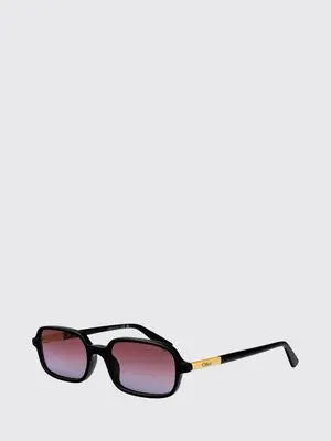 Chloé Acetate Rectangle Sunglasses - Black
