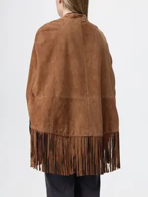 Federica Tosi Suede Jacket With Fringe Detail