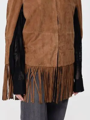 Federica Tosi Suede Jacket With Fringe Detail
