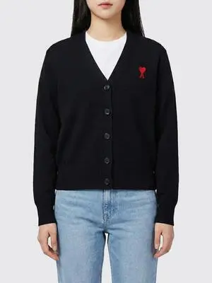 AMI Paris Wool Cardigan - Black