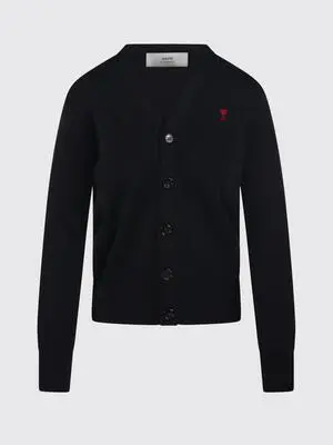 AMI Paris Wool Cardigan - Black