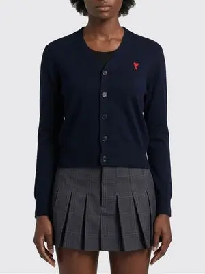 AMI Paris Wool Cardigan - Blue