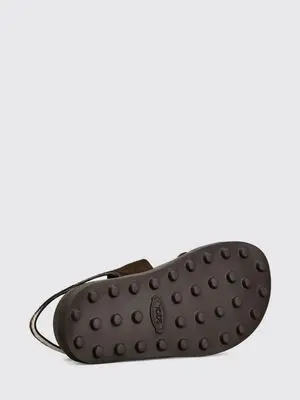 TOD'S Cow Print Pony Hair Slingback Sandals - Brown