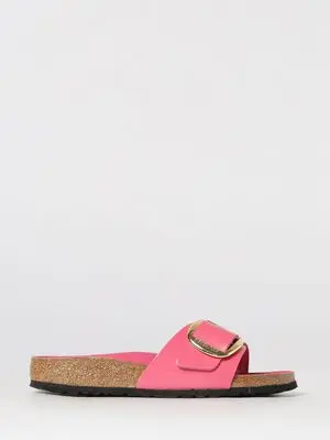 BIRKENSTOCK Madrid Big Buckle Sandals In Brushed Leather - Fuchsia