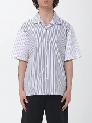 JIL SANDER Striped Cotton Casual Shirt - Blue
