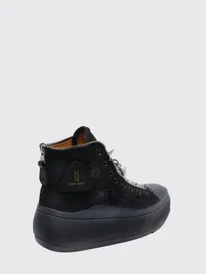R13 Kurt Used Canvas Sneakers With Studs
