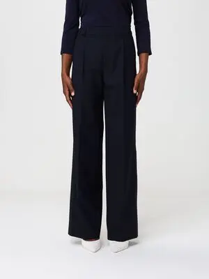 PT TORINO Wool Blend Wide-leg Trousers - Blue