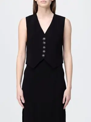 Pinko Tailored Polyester Vest - Black