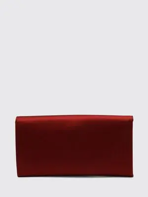TOM FORD Rectangular Silk Clutch With Metallic Snap Closure - Red
