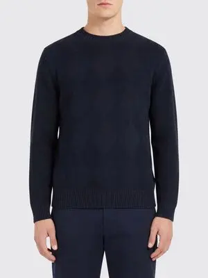 BALLANTYNE Cotton And Linen Crew Neck Sweater - Blue