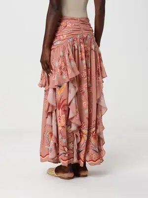 Farm Rio Viscose Floral Print Maxi Skirt