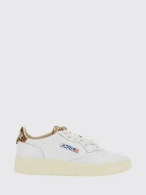 AUTRY Medalist Low Sneakers In Smooth Calfskin With Contrast Details - Multicolor