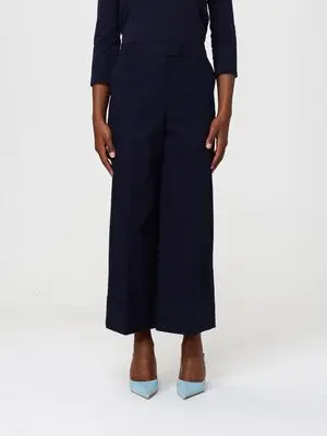 PT TORINO Cotton Twill Cropped Trousers - Blue