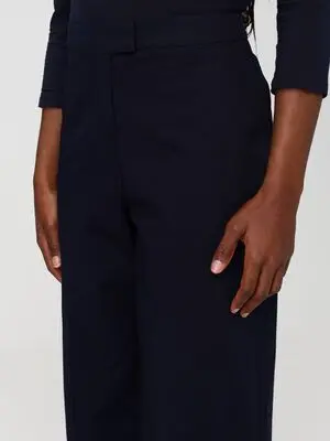 PT TORINO Cotton Twill Cropped Trousers - Blue