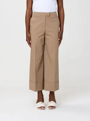 PT TORINO Cotton Twill Cropped Trousers - Colonial