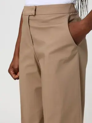 PT TORINO Cropped Cotton Twill Trousers - Colonial