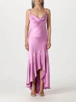 Pinko Spaghetti Strap Cowl Neck Maxi Dress