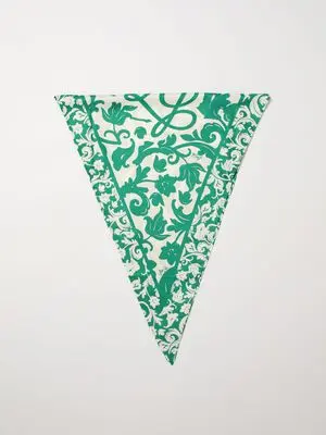 Liu Jo Baroque Print Fabric Foulard - Green