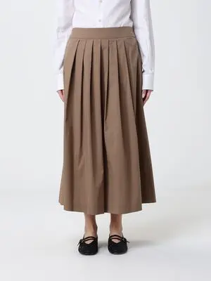 PT TORINO Pt Torino Cotton Poplin Midi Skirt Rope