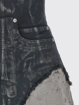 Rick Owens Textured Denim Shorts