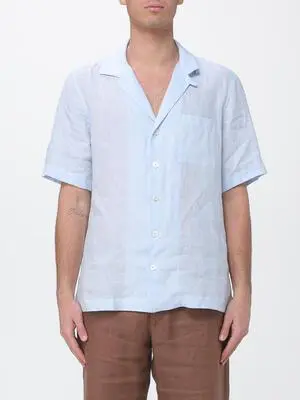 LARDINI Basic Linen Shirt - Blue
