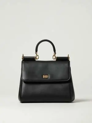 Dolce & Gabbana My Sicily Mini Leather Handbag - Black