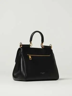 Dolce & Gabbana My Sicily Mini Leather Handbag - Black