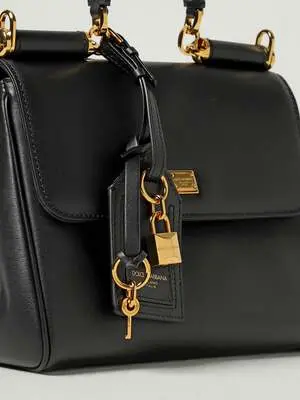 Dolce & Gabbana My Sicily Mini Leather Handbag - Black