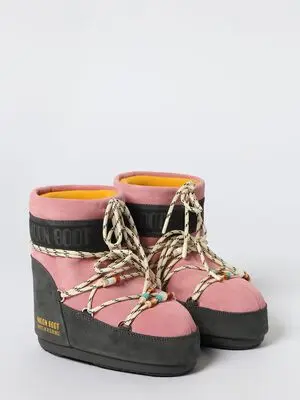 Moon Boot Lace Up Boots - Grey 1